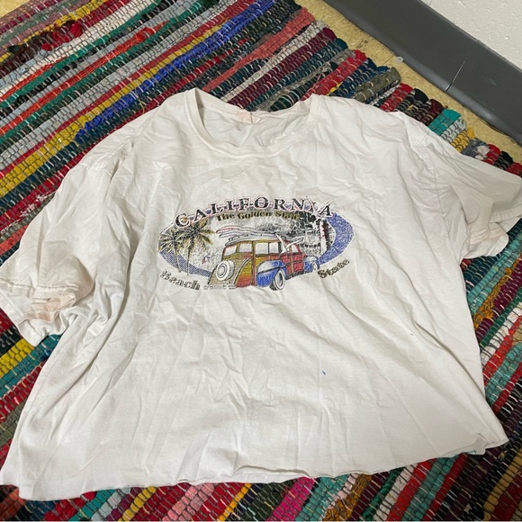 Tops | Vintage Crop Tee | Poshmark